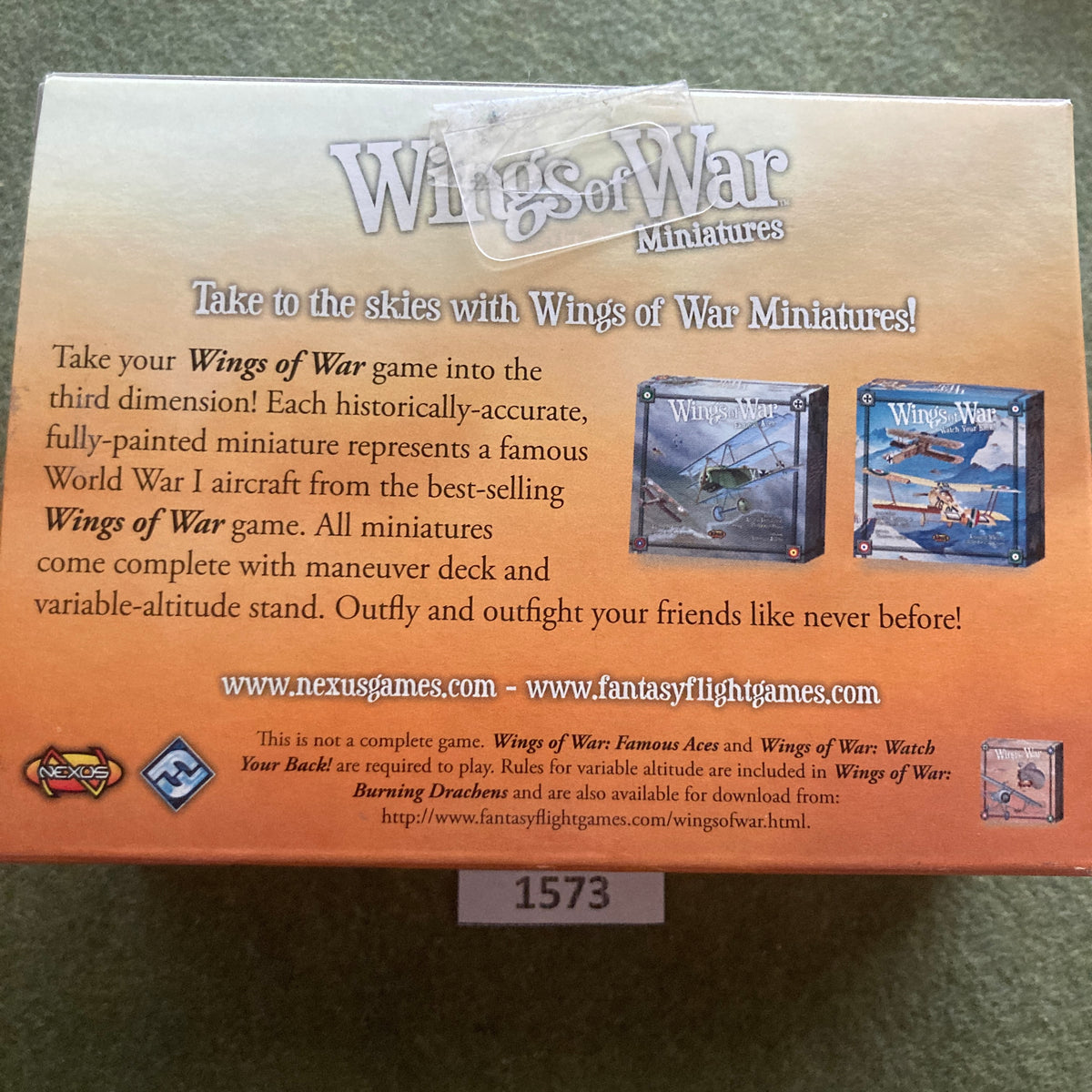 Wings of War WW1 LDF Roland C II (Luftstreitskrafte) – Black Arrow Minis