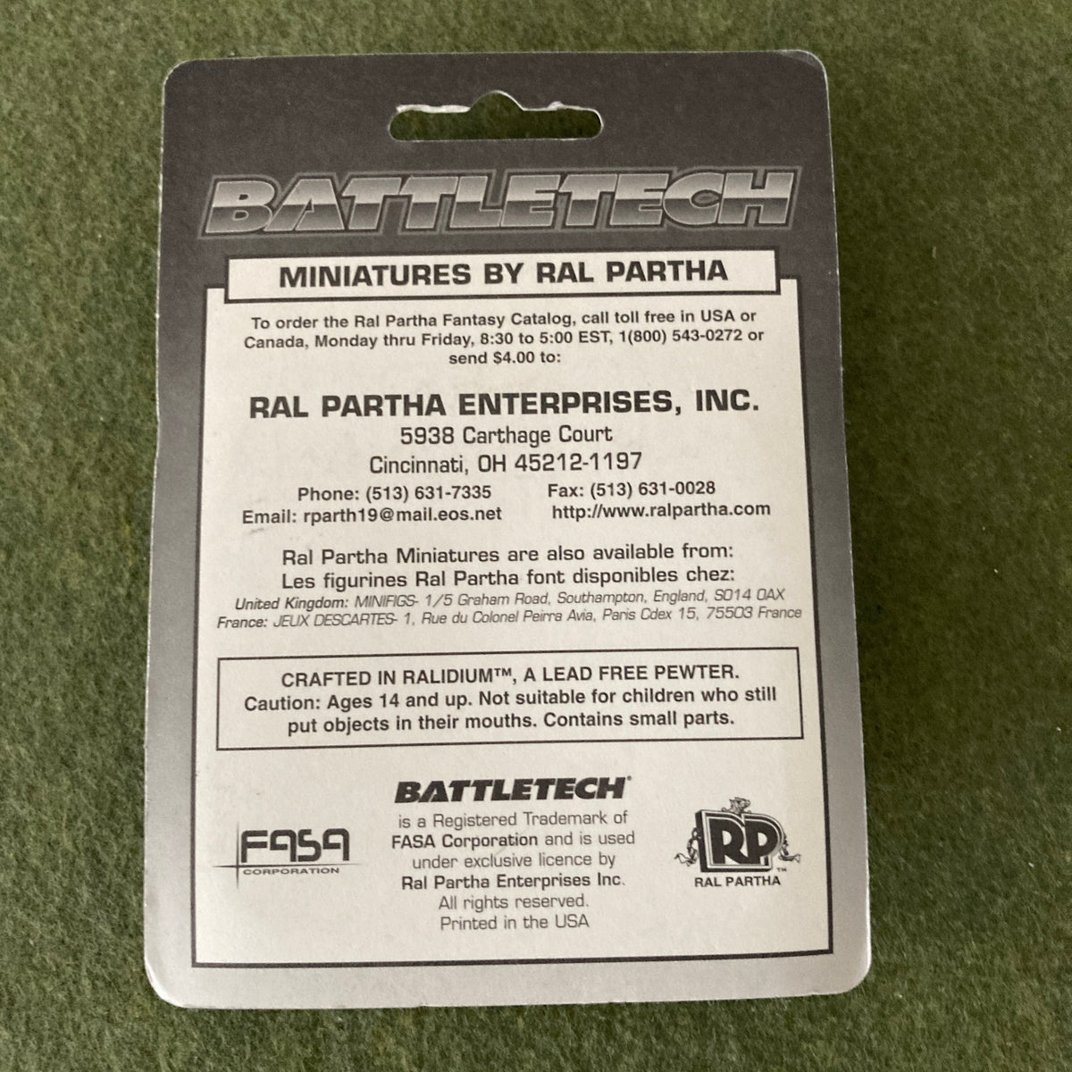 Battletech LT-Mob-25 Long Tom Artillery – Black Arrow Minis