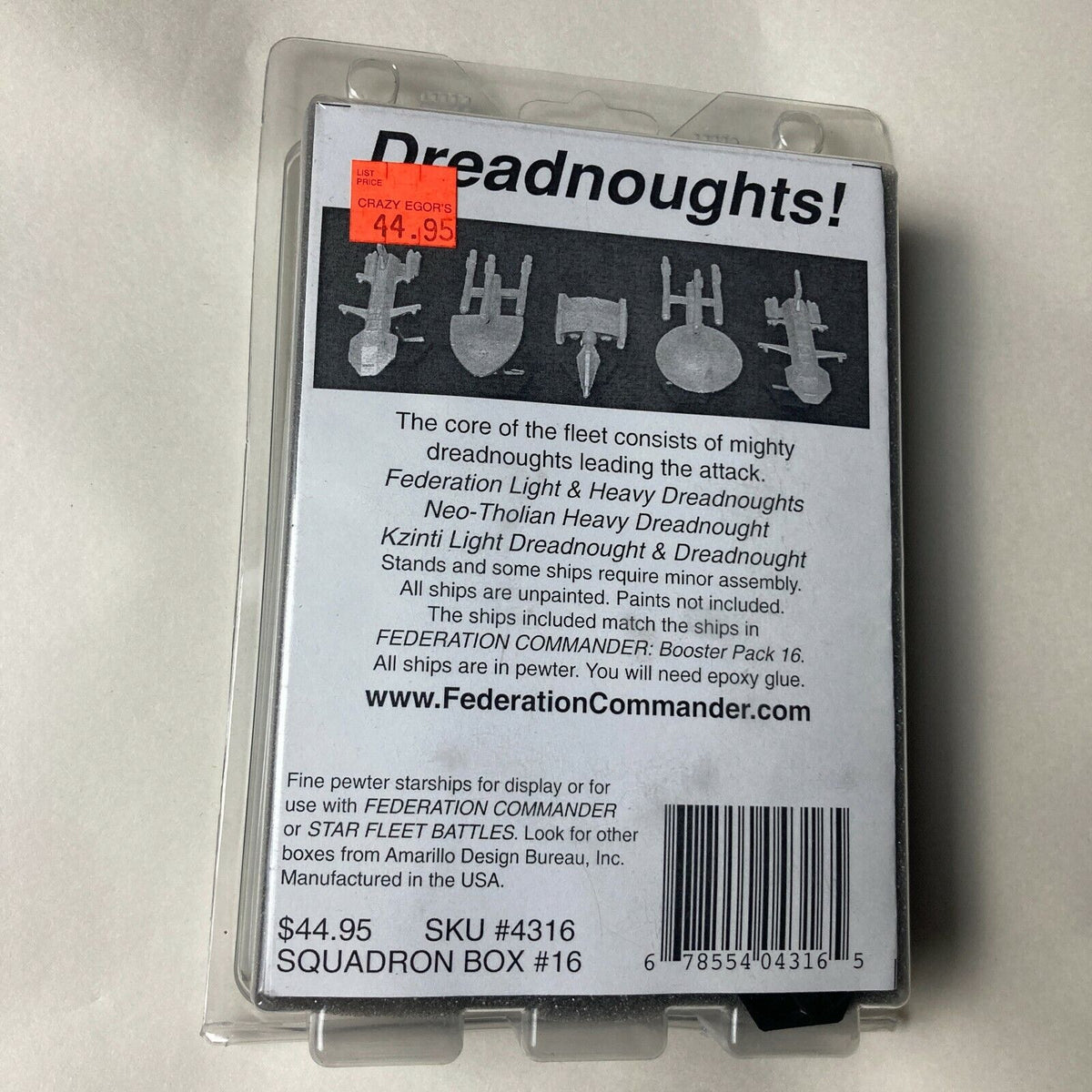 Starfleet Games, Federation Commander Squadron Box #16 – Black Arrow Minis