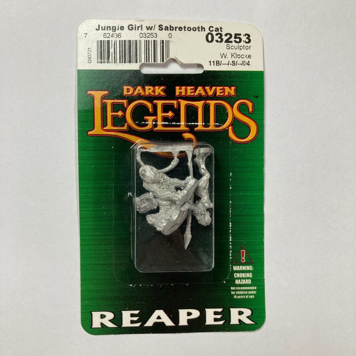 Reaper, Jungle Girl w/Saber Tooth Tiger – Black Arrow Minis