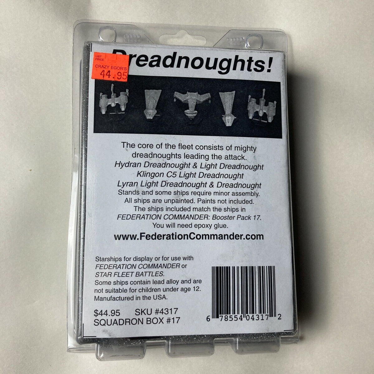 Starfleet Games, Federation Commander Squadron Box #17 – Black Arrow Minis